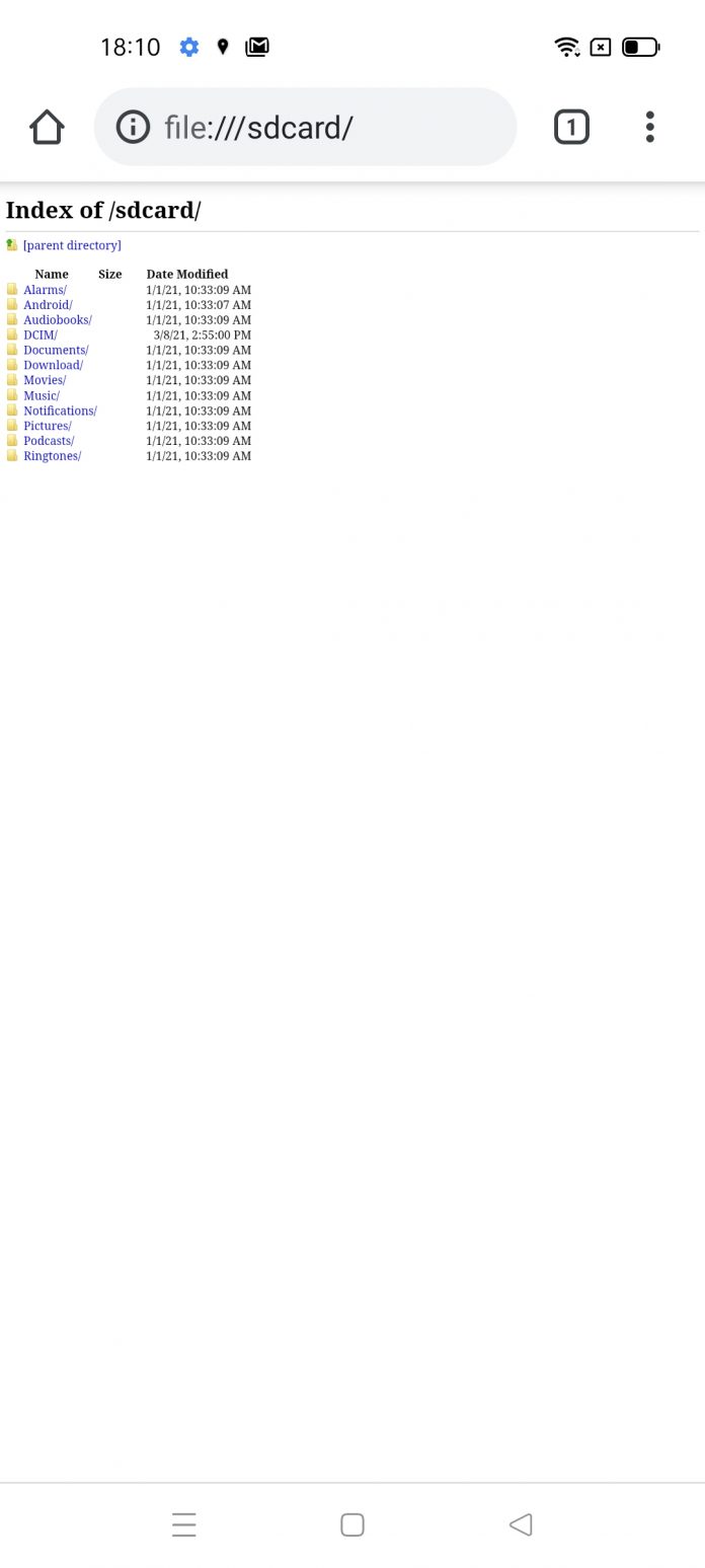 Use Chrome As File Explorer on Android to Access Hidden Files on Any ...