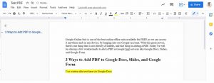 3 Ways to Add PDF to Google Docs, Slides, and Google Form - Gadgets To Use