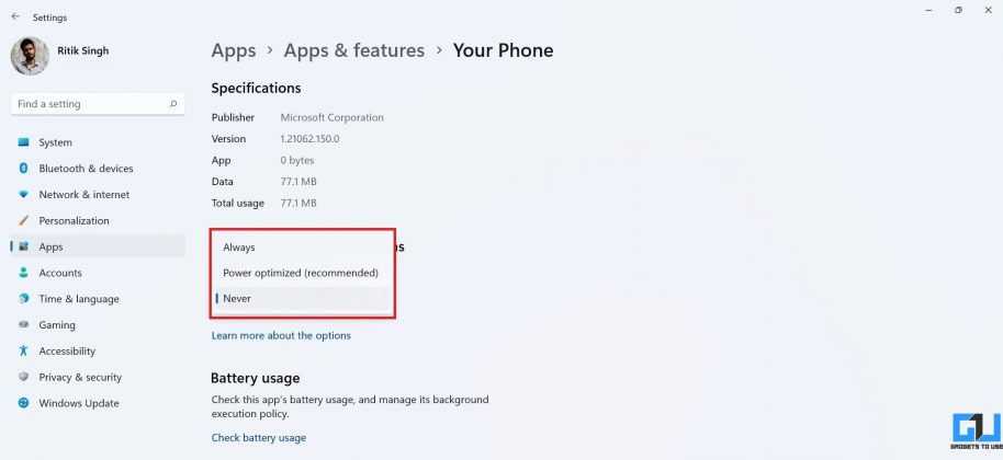 How to View & Control Battery Usage by Apps on Windows 11 - Gadgets To Use