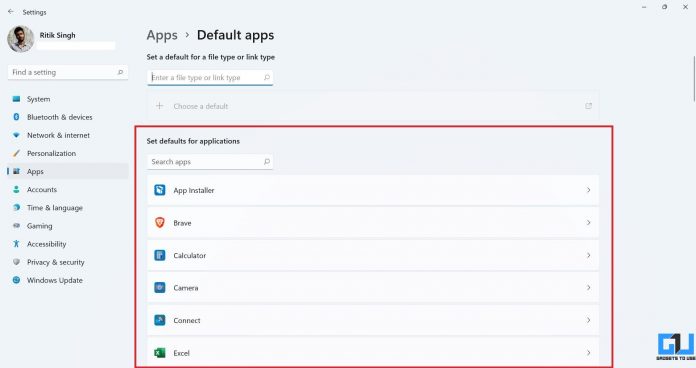 3 Ways to Change Default Apps in Win­dows 11 - Gadgets To Use
