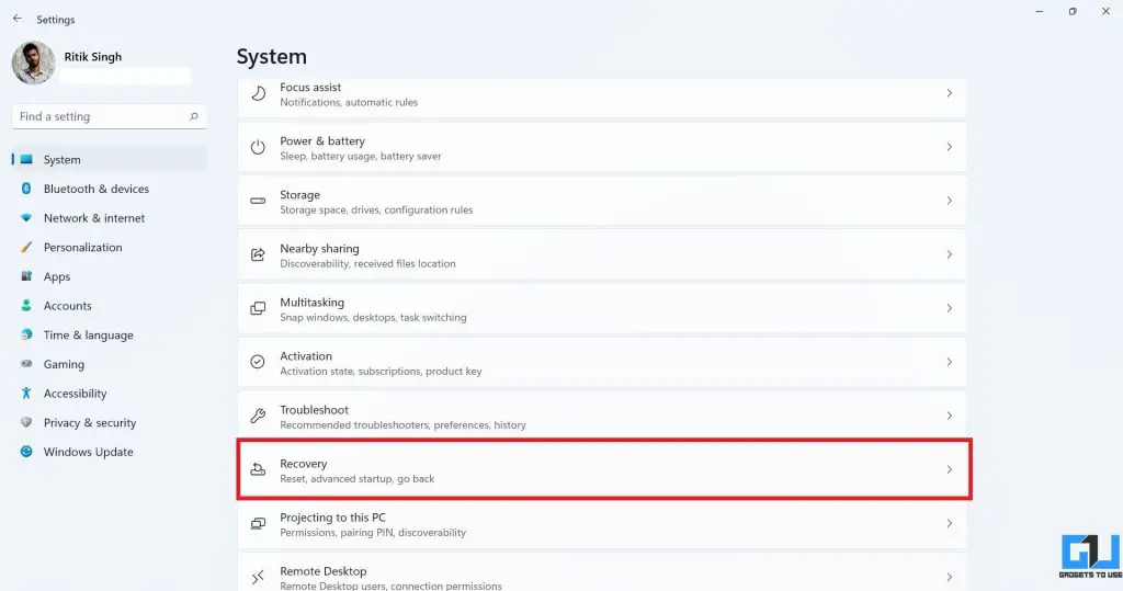 How to Quickly Reset Windows 11 Without Losing Files - Gadgets To Use