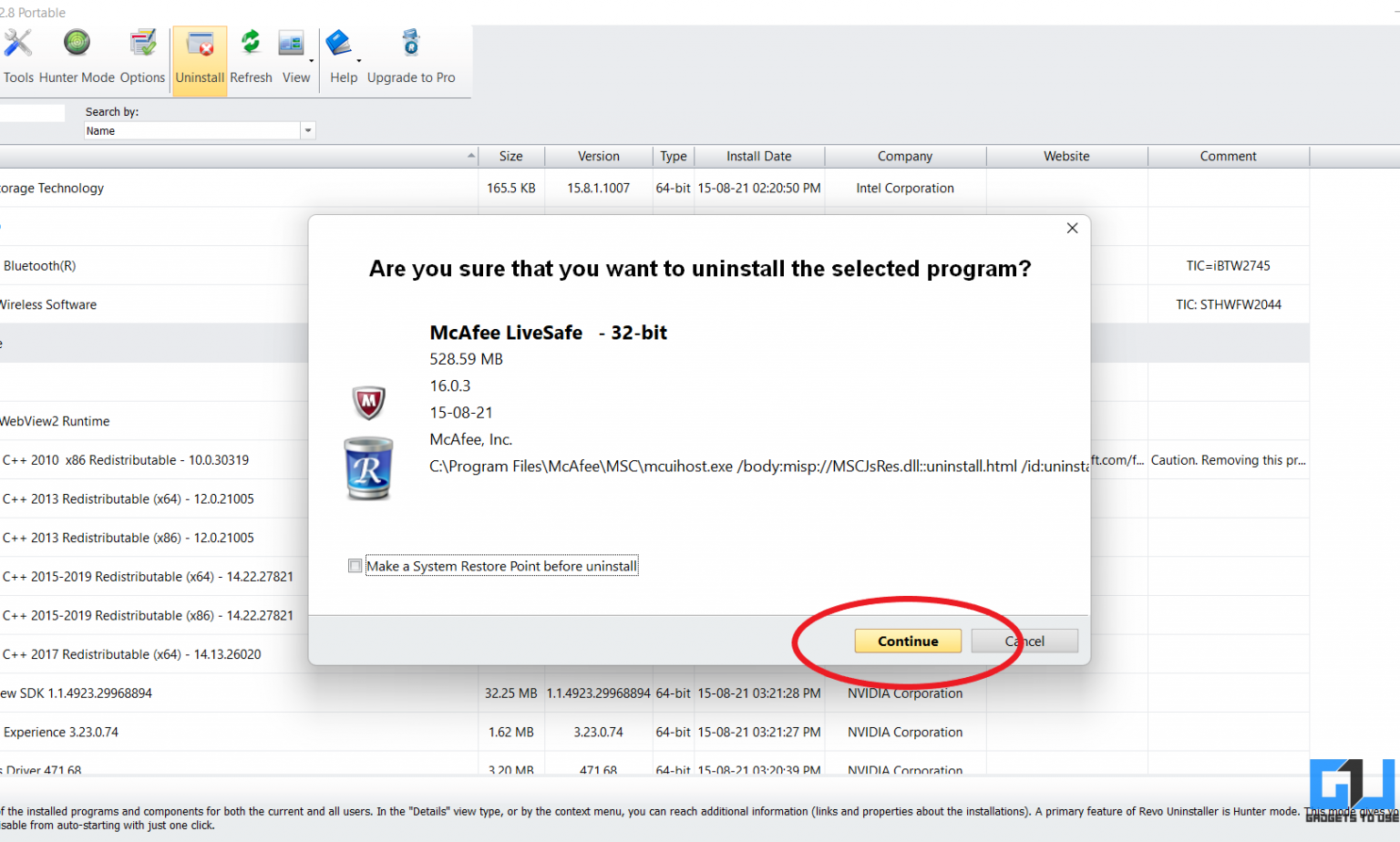 3 Ways to Uninstall and Remove McAfee LiveSafe on Windows - Gadgets To Use