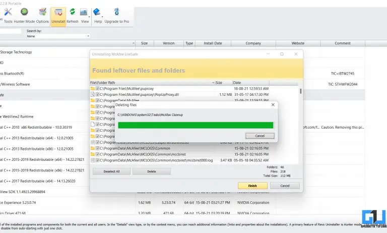 3 Ways to Uninstall and Remove McAfee LiveSafe on Windows - Gadgets To Use