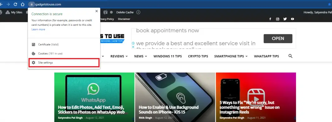 How to Allow or Block Permission Access to Websites on Chrome - Gadgets ...