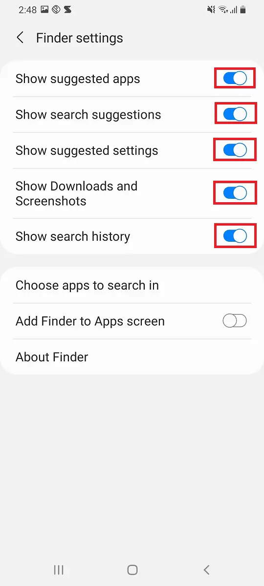 Remove Suggested Apps, History from Search on Samsung Smartphones ...