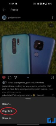 3 Ways to Copy Instagram Comments or Caption on Android, iPhone ...