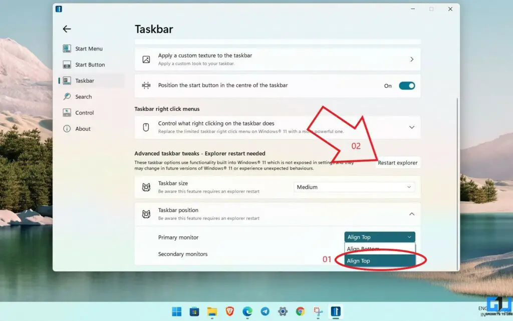 3 Ways to Resize, Move and Customize Taskbar on Windows 11 for Free ...