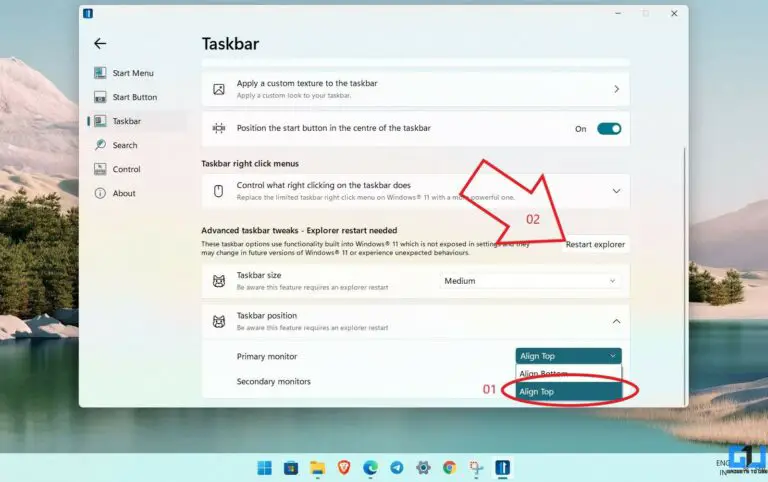 3 Ways to Resize, Move and Customize Taskbar on Windows 11 for Free ...