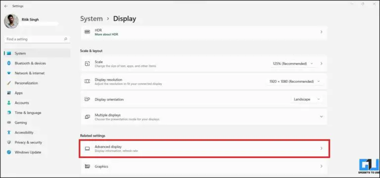 3 Ways to Change Display Refresh Rate in Windows 11 - Gadgets To Use