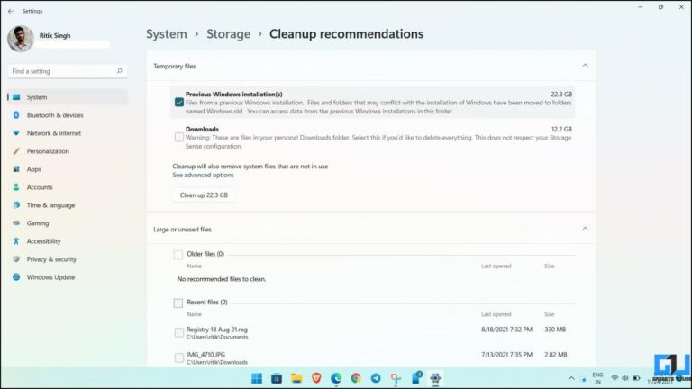 Top 5 Ways to Clean Junk Files on Windows 11 PC - Gadgets To Use