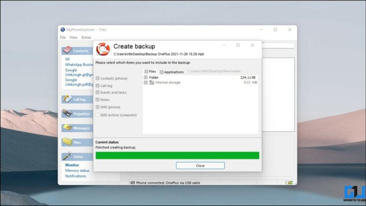 [Working] 3 Ways to Backup Your OnePlus Phone Data to PC - Gadgets To Use