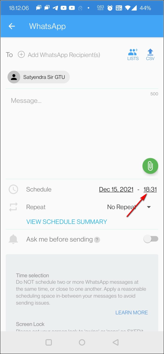 3 Ways to Schedule WhatsApp Messages on Android, iPhone - Gadgets To Use
