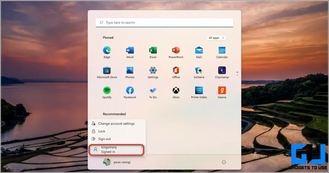 [Working] 6 Ways to Switch User Accounts in Windows 11 - Gadgets To Use