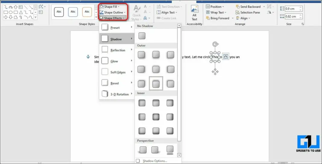 3 Ways to Add Arrow or Circle Text in Microsoft Word - Gadgets To Use