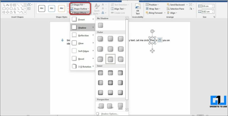 3 Ways to Add Arrow or Circle Text in Microsoft Word - Gadgets To Use