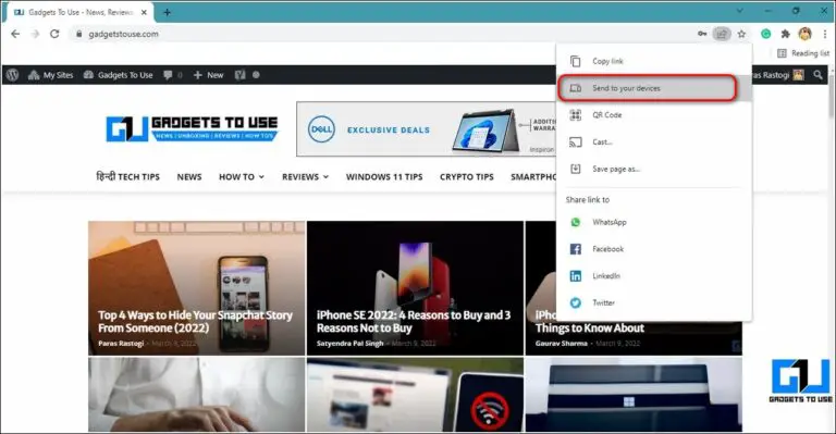 4 Ways to Send Web Page Links from Google Chrome to All Your Devices ...