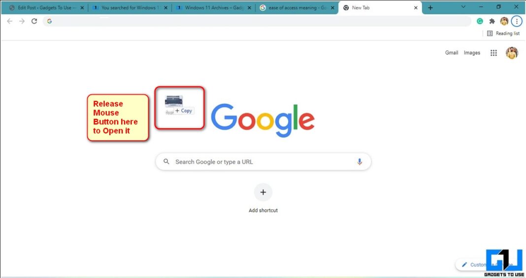 5 Ways to Get Drag and Drop Feature on Windows 11 Taskbar - Gadgets To Use