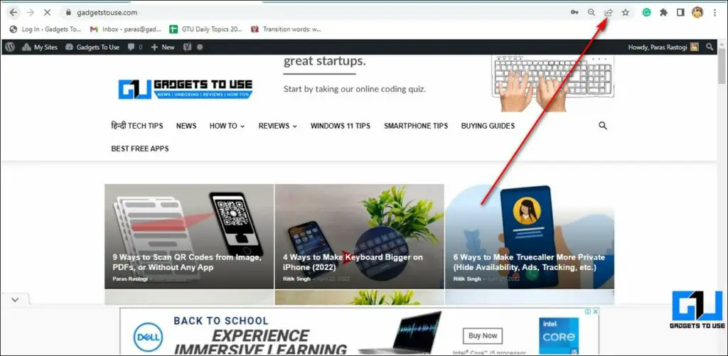 5 Ways to Create & Share QR Code for Web Page in Chrome - Gadgets To Use