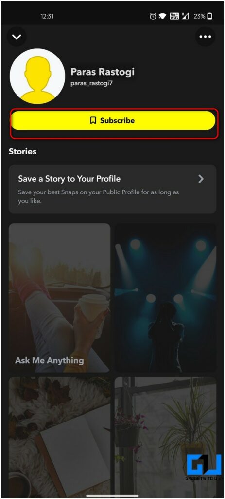 How to Create, Edit, and Delete Public Profile on Snapchat - Gadgets To Use