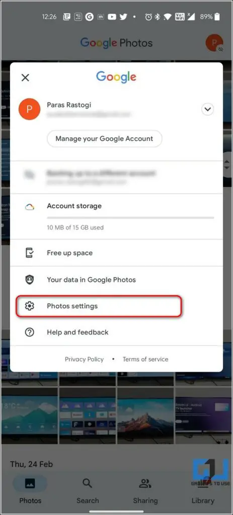 5 Ways to Stop Google Photos From Uploading Camera Pictures on Phone - Gadgets To Use
