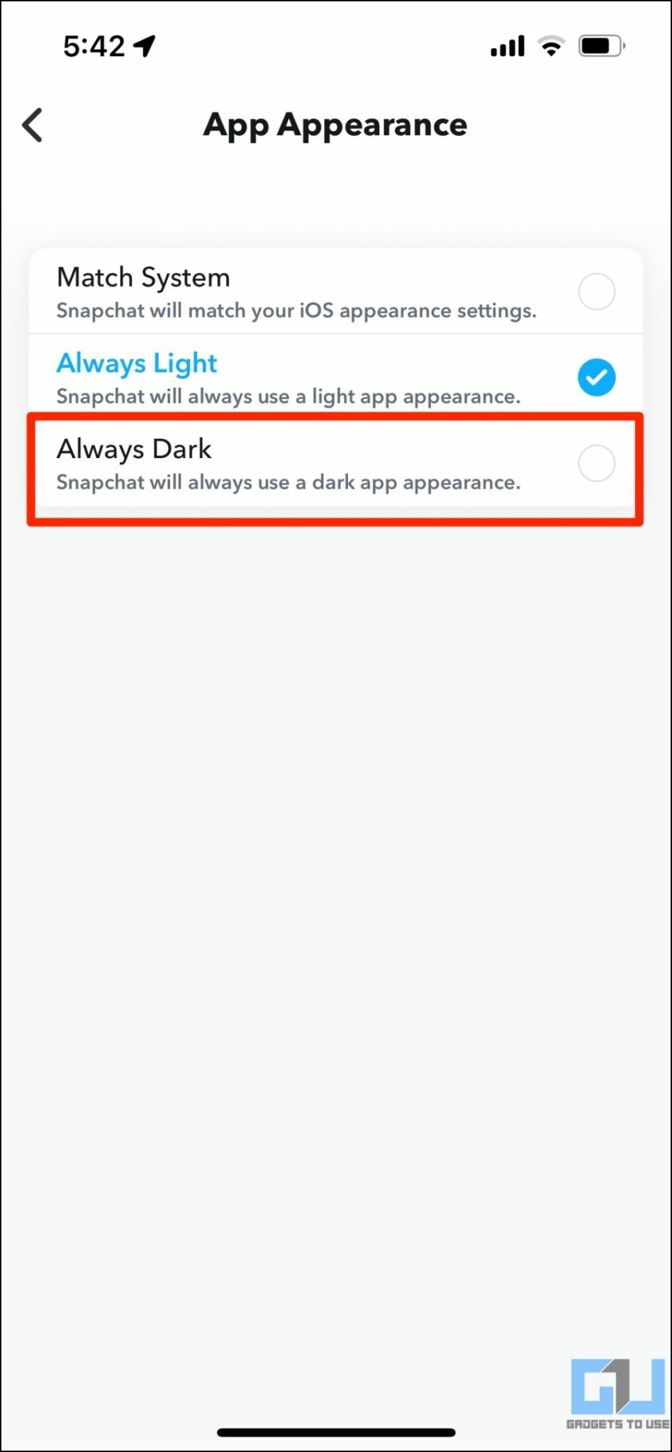 6 Ways to Get Dark Mode in Snapchat on Android and iOS (2023) - Gadgets ...