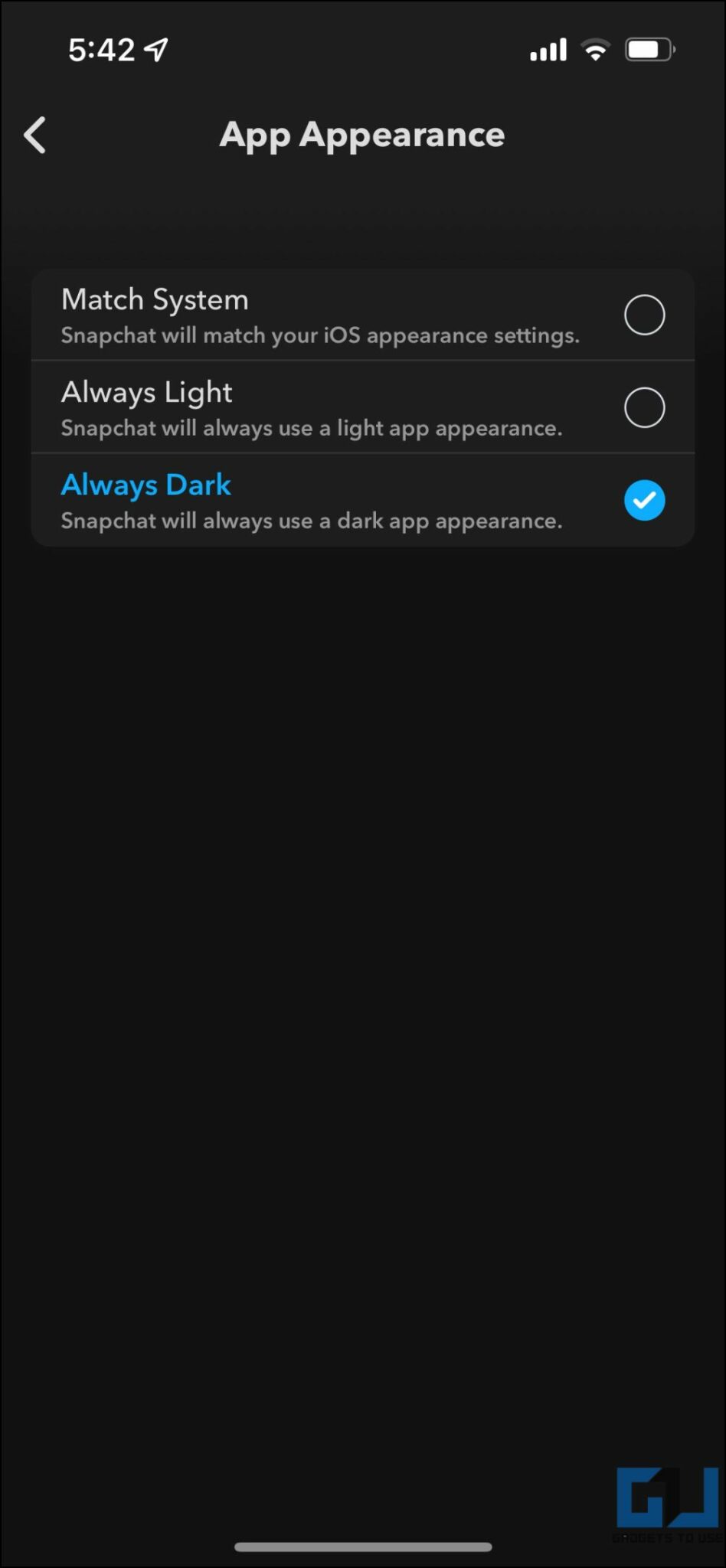 6 Ways to Get Dark Mode in Snapchat on Android and iOS (2023) - Gadgets ...