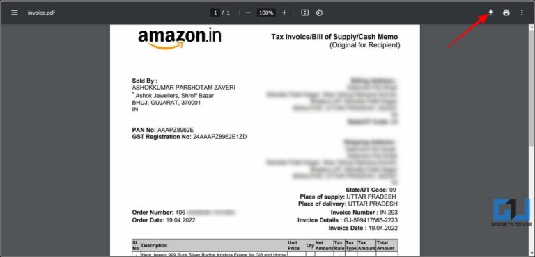 Top 4 Ways to Download Invoice From Amazon On Mobile and PC - Gadgets ...