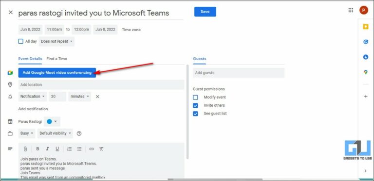 Top 4 Ways to Send a Meeting Invite While Sending an Email in Gmail ...