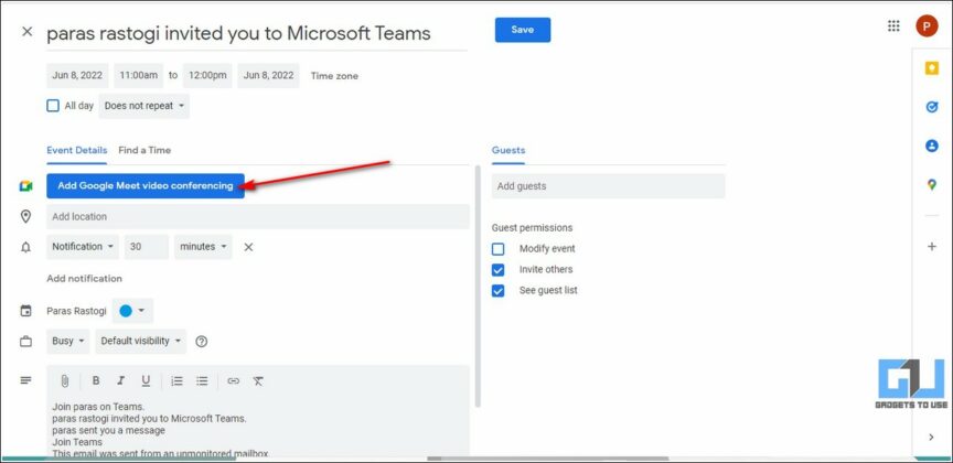 Top 4 Ways to Send a Meeting Invite While Sending an Email in Gmail ...