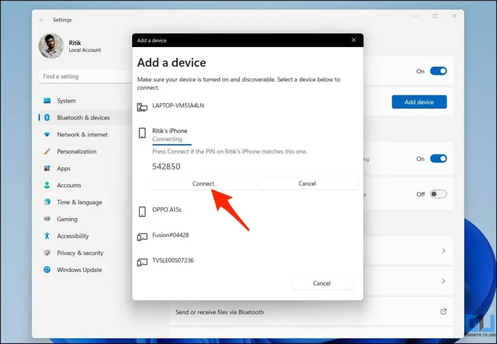 3 Ways to Use iPhone Internet On Windows 11 or 10 PC - Gadgets To Use