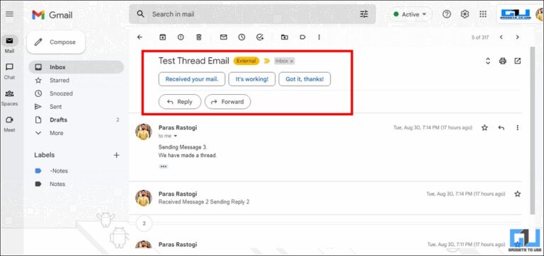 4 Ways to See New Messages On Top of Gmail Conversations - Gadgets To Use