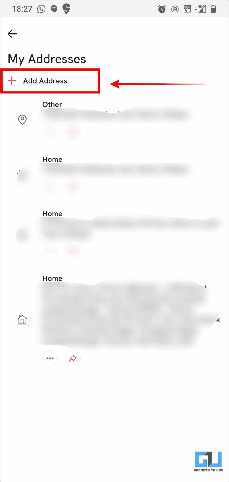 2 Ways to Share Saved Address via Swiggy and Zomato to Someone ...
