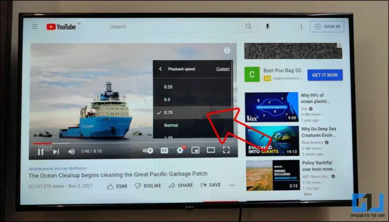 3 Ways to Change YouTube Video Playback Speed on Android TV - Gadgets To Use