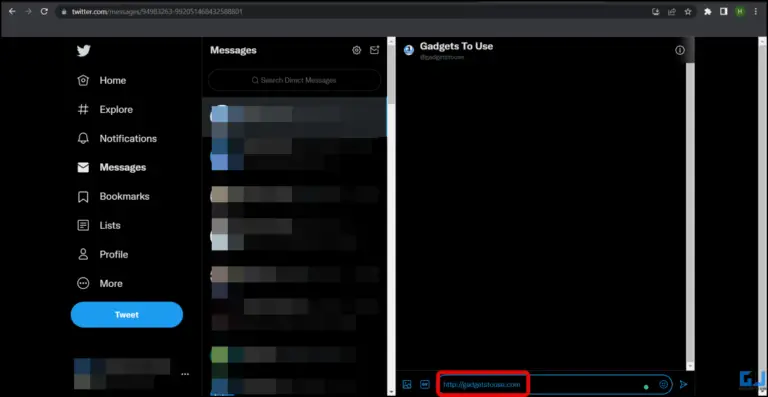 3 Ways to Fix Can’t Send Links in Twitter Direct Message - Gadgets To Use