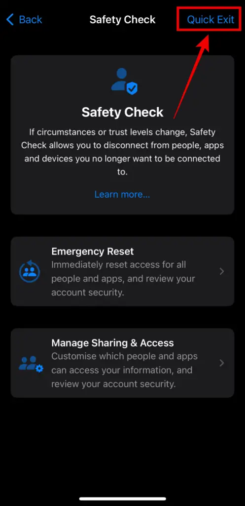Understanding Safety Check on iPhone: What It Does? How to Use it ...