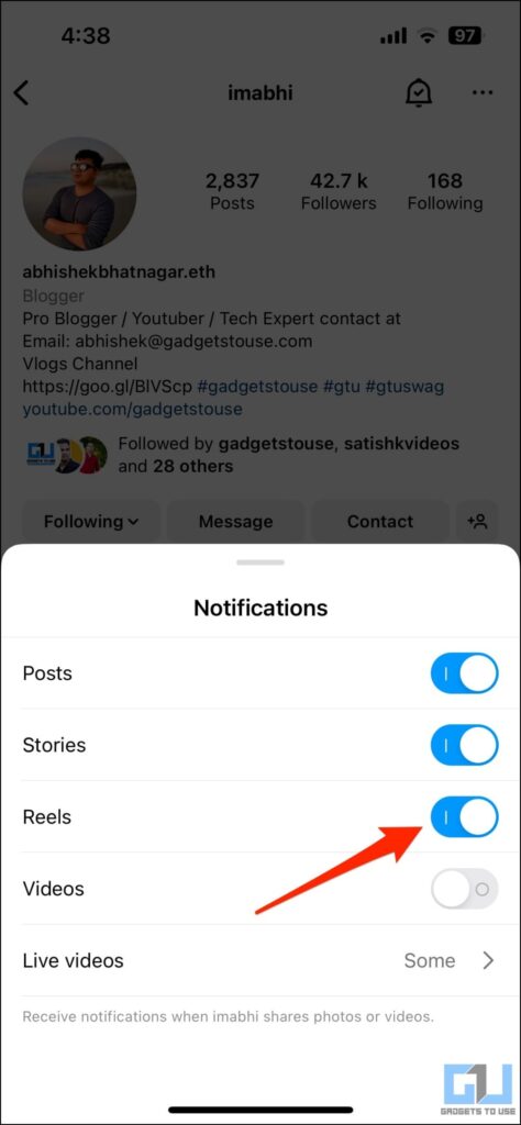 4 Ways to Turn Off Shared Reel Notifications on Instagram - Gadgets To Use