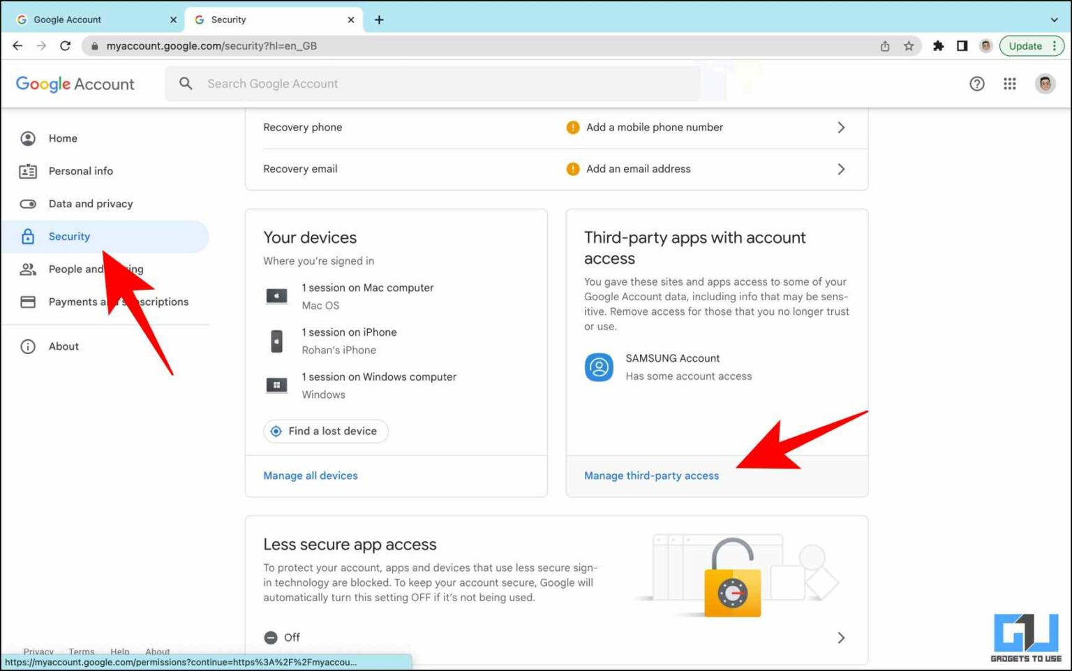 6 Ways to Check and Remove Access for Recent Apps or Websites From ...