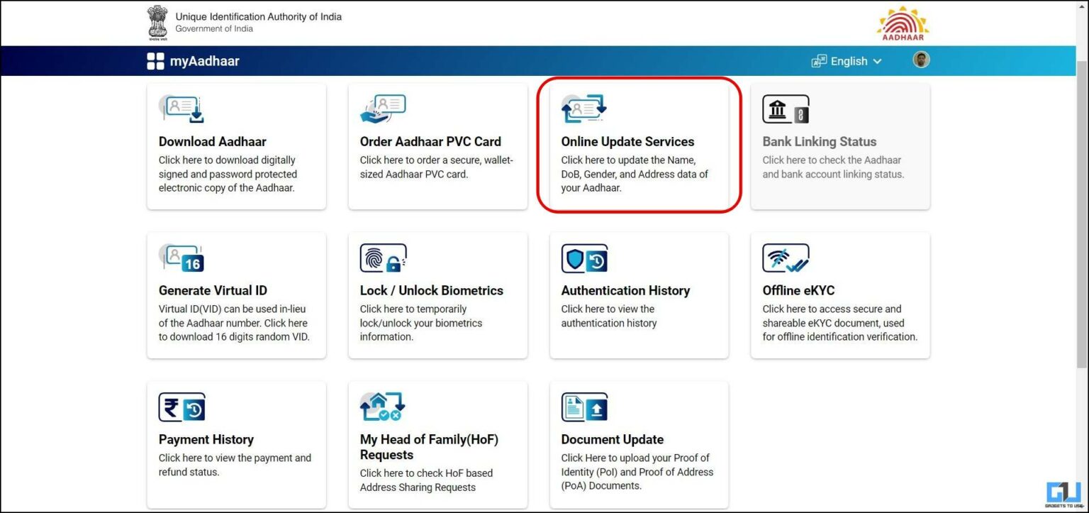 How to Update Father's Name and Address in Aadhaar - Gadgets To Use