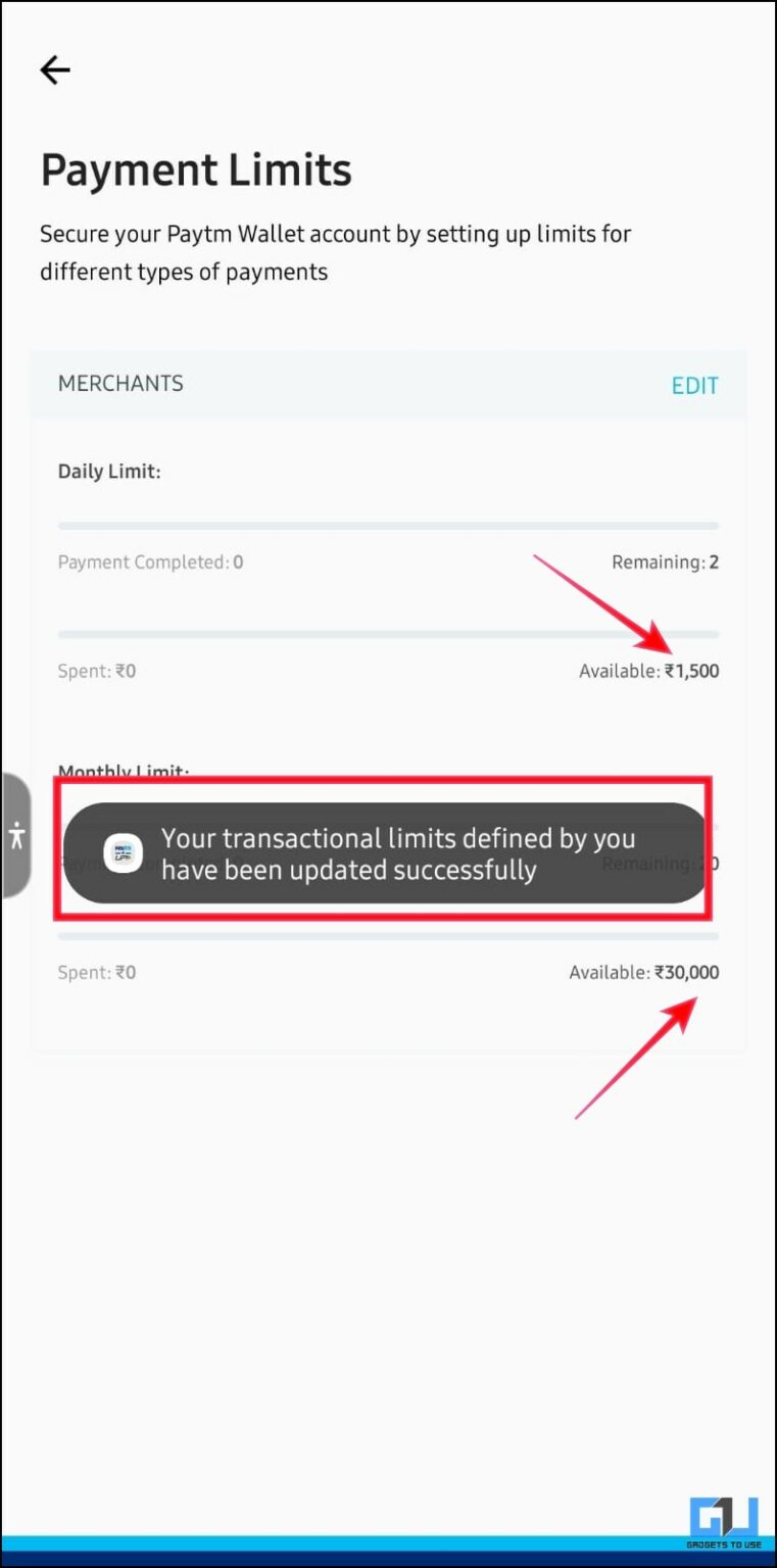 How to Set Transaction and Amount Limits for Paytm Wallet - Gadgets To Use