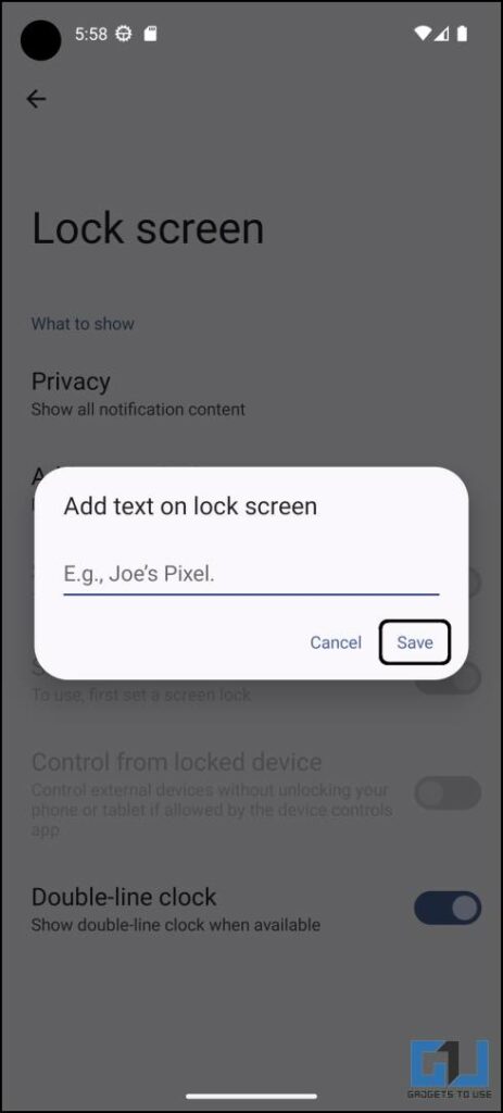 5 Ways to Add Custom Lock Screen Message - Gadgets To Use