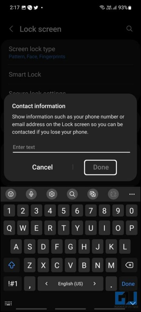 5 Ways to Add Custom Lock Screen Message - Gadgets To Use