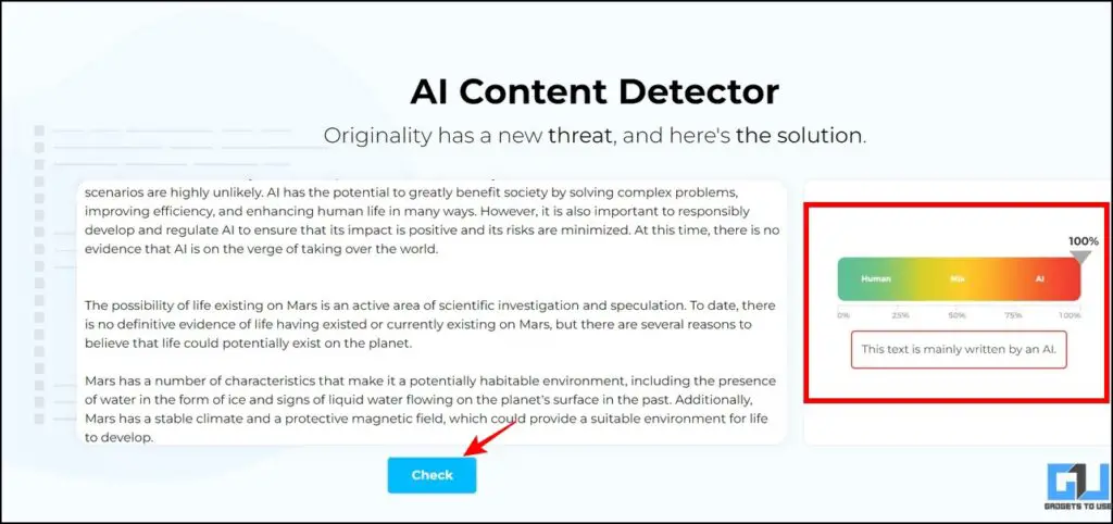 6 Ways to Detect AI Generated Text With Free Tools - Gadgets To Use