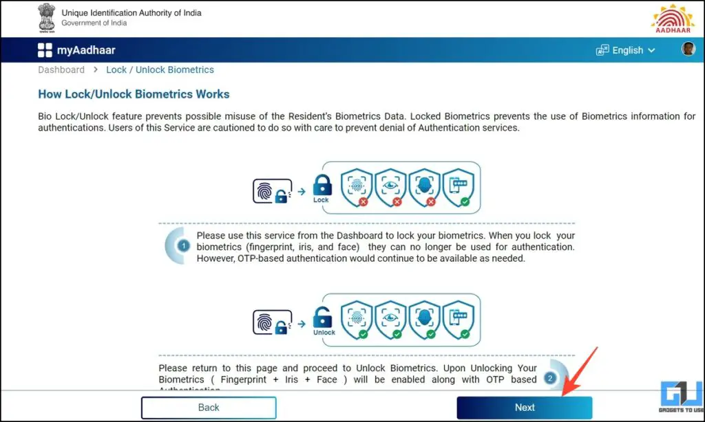 3 Ways to Lock Your Aadhaar Biometric to Avoid Money Fraud - Gadgets To Use