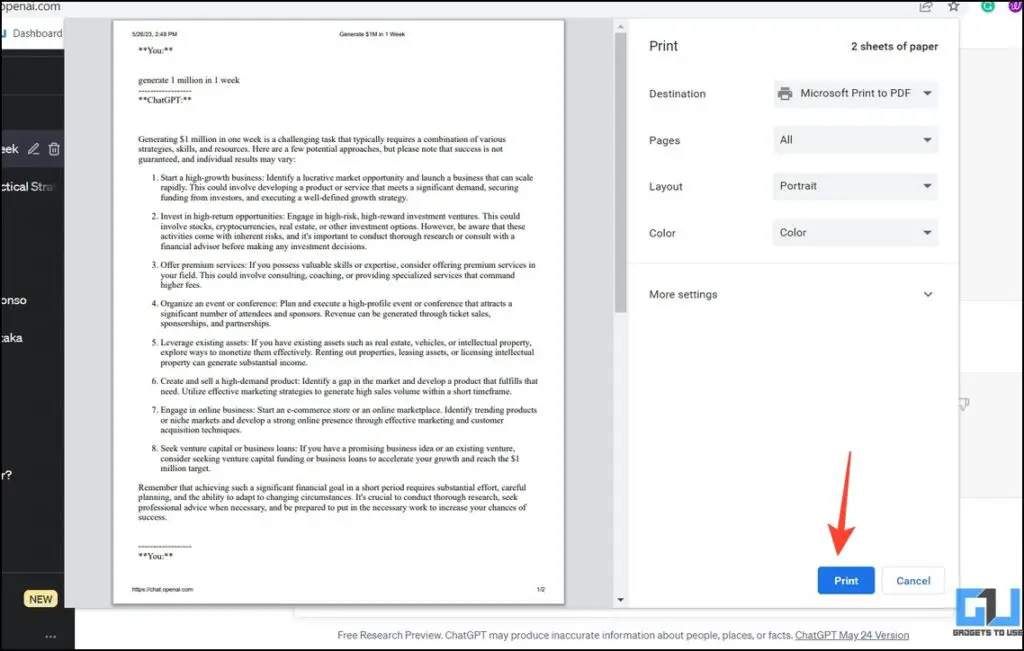 6 Ways to Share ChatGPT Responses With Others - Gadgets To Use