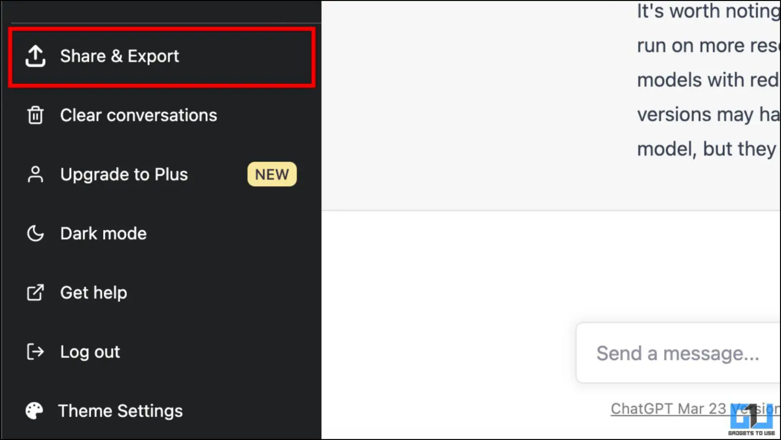 6 Ways to Share ChatGPT Responses With Others - Gadgets To Use