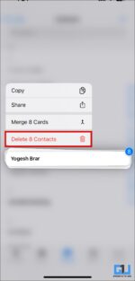 6 Ways to Delete Multiple Contacts on iPhone and iPad - Gadgets To Use
