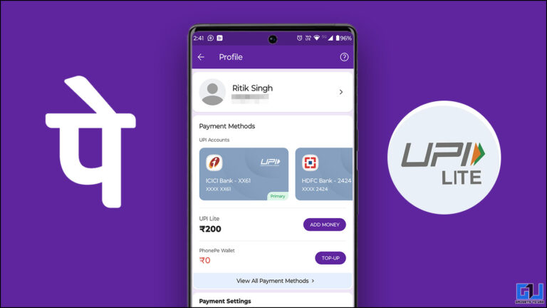 How to Setup and Use UPI Lite on PhonePe - Gadgets To Use