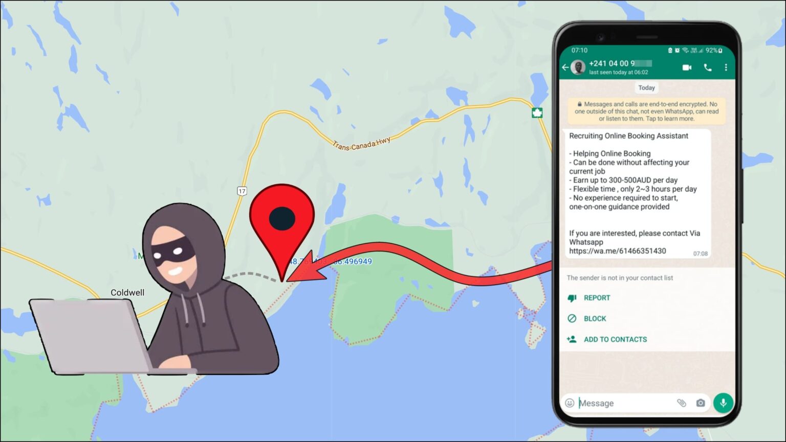 How to Find a Scammer's Location and IP Address Using a Link - Gadgets ...