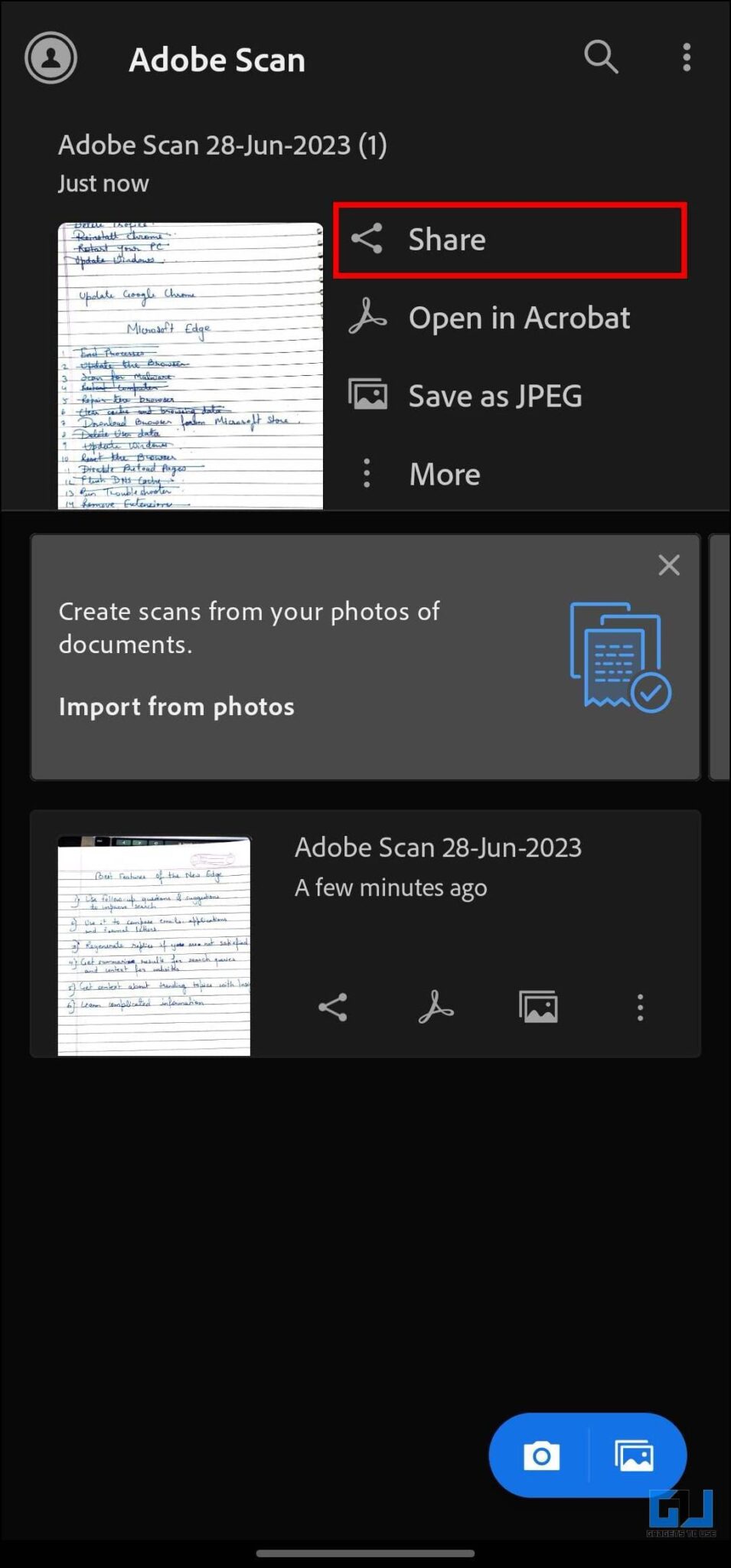 4 Ways to Export PDF in Adobe Scan for Free - Gadgets To Use