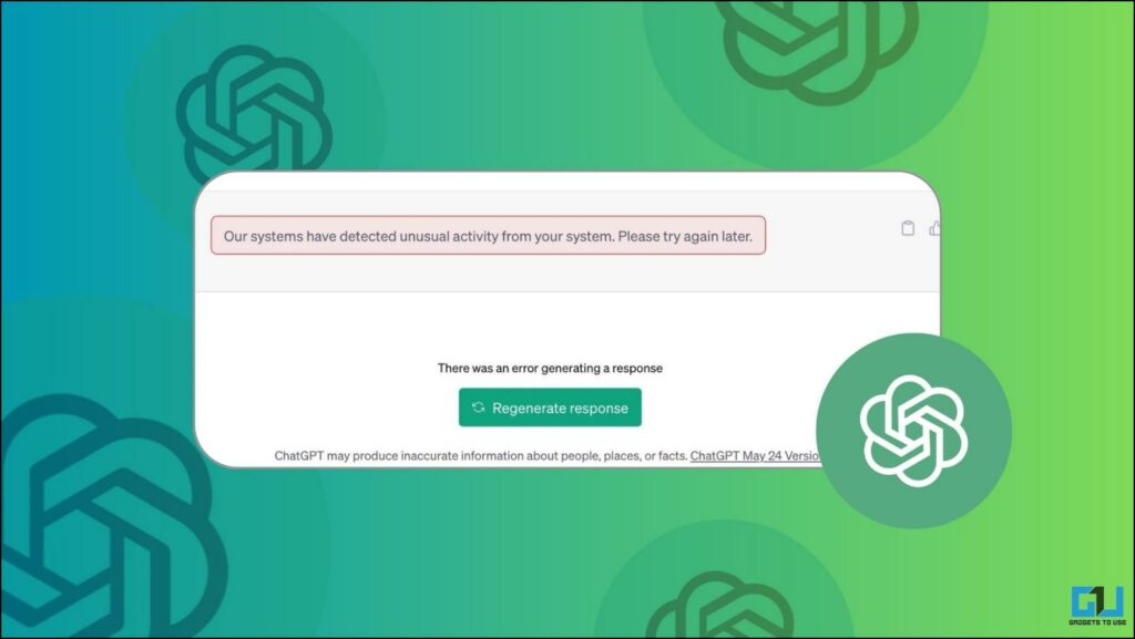 9 Ways to Fix 'Our System Has Detected Unusual Activity' Error on ...